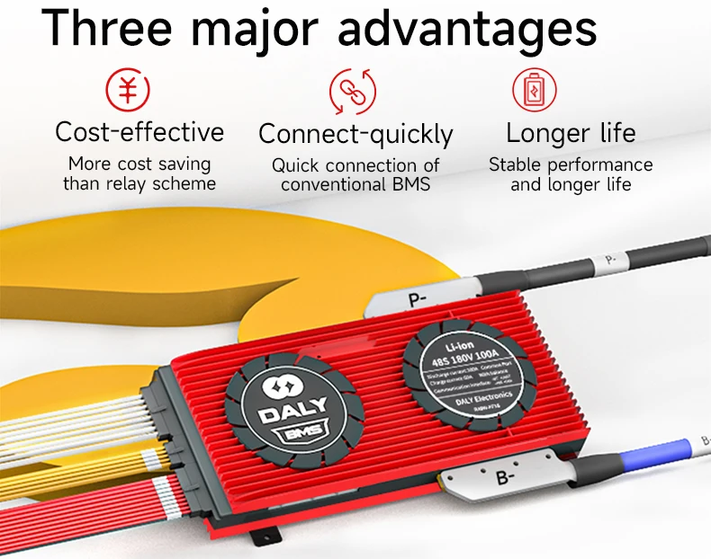 Daly Smart BMS Lifepo4 32S 96V 150A for High Voltage Dali BMS