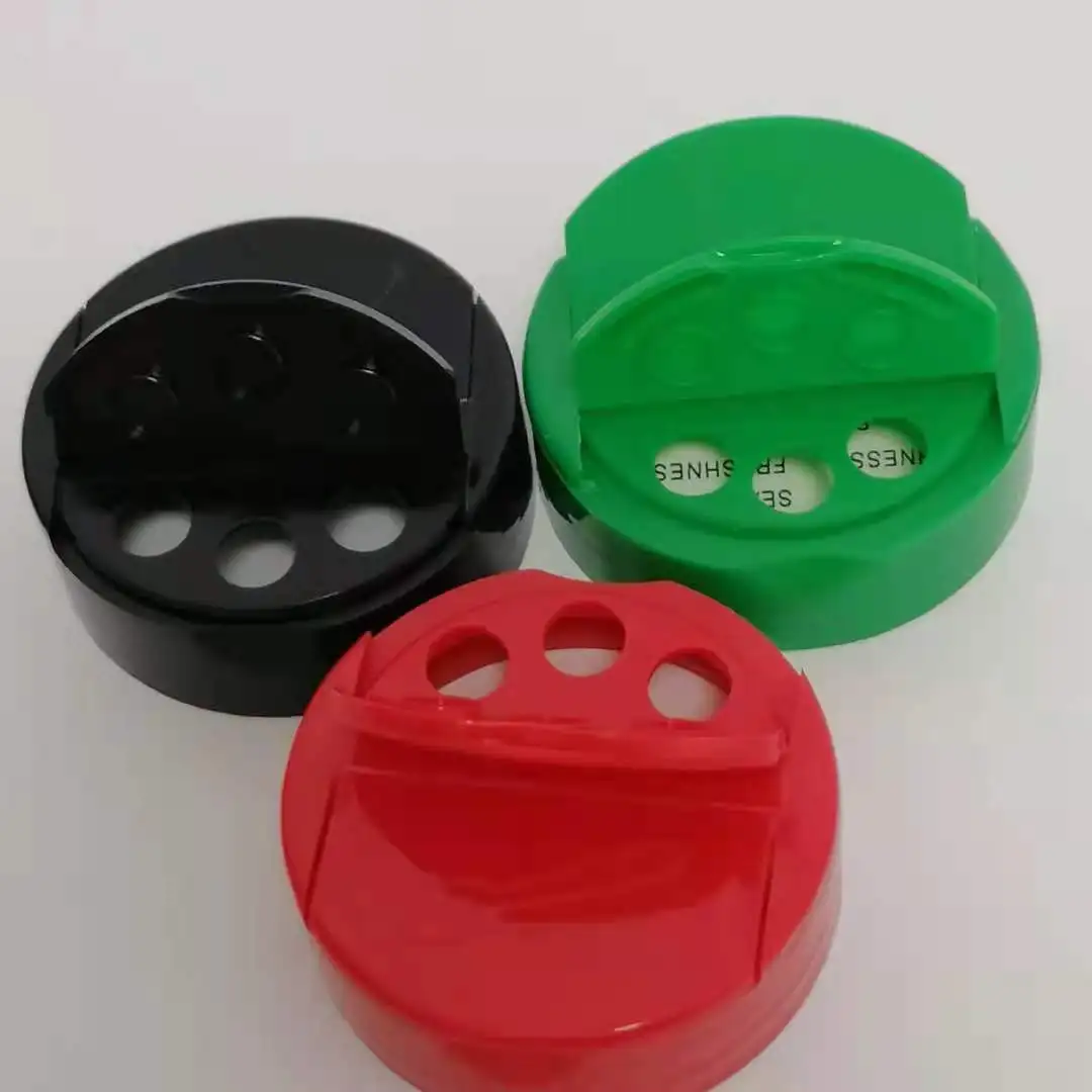 Wholesale Custom 63mm pp Plastic Spice butterfly Cap Double Open Flip ...