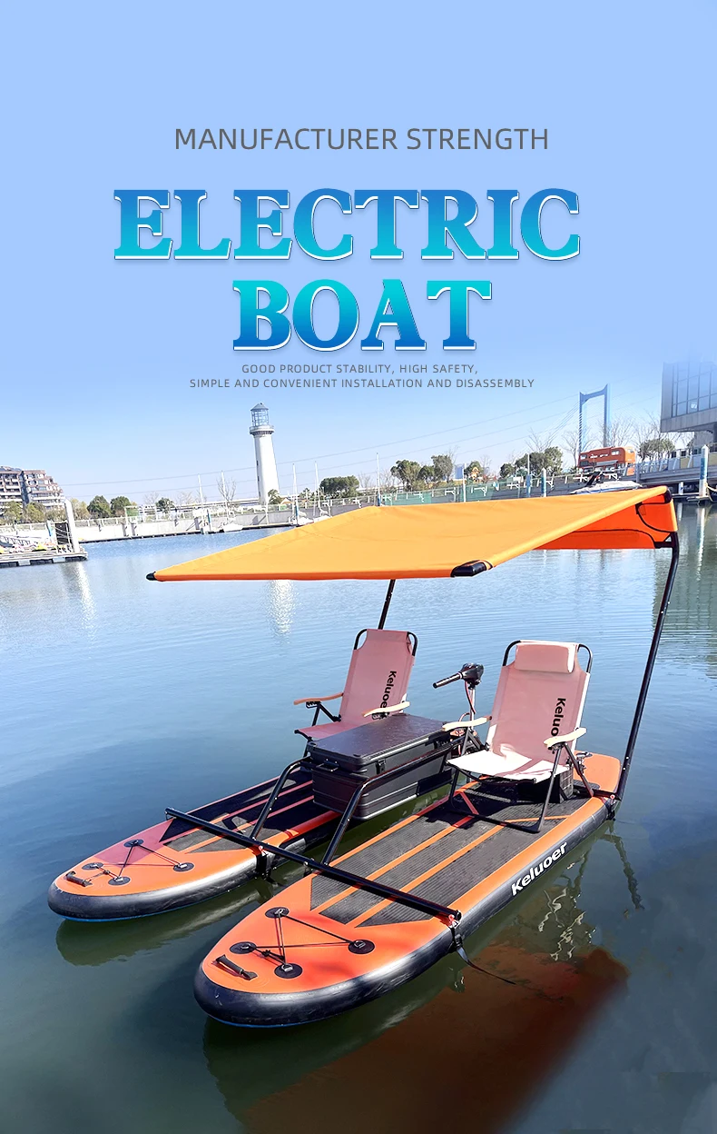 Catamaran Paddleboard Electric Powered Inflatable Double SUP Catamaran ...