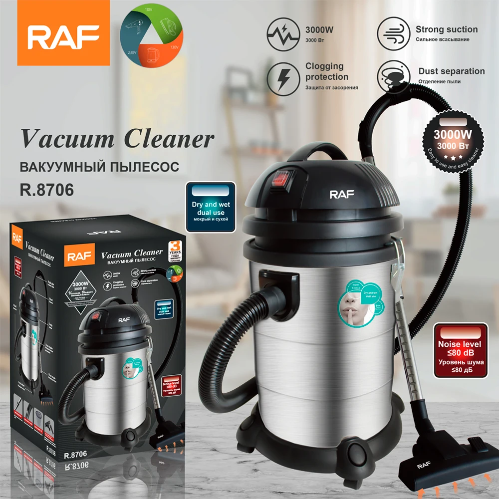 Raf Brand 30L Vacuum Cleaner - High Power, Bagless, and Versatile