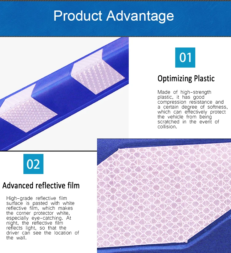 100cm Reflective Rubber Wall Corner Guard - Buy Reflective Rubber Wall ...