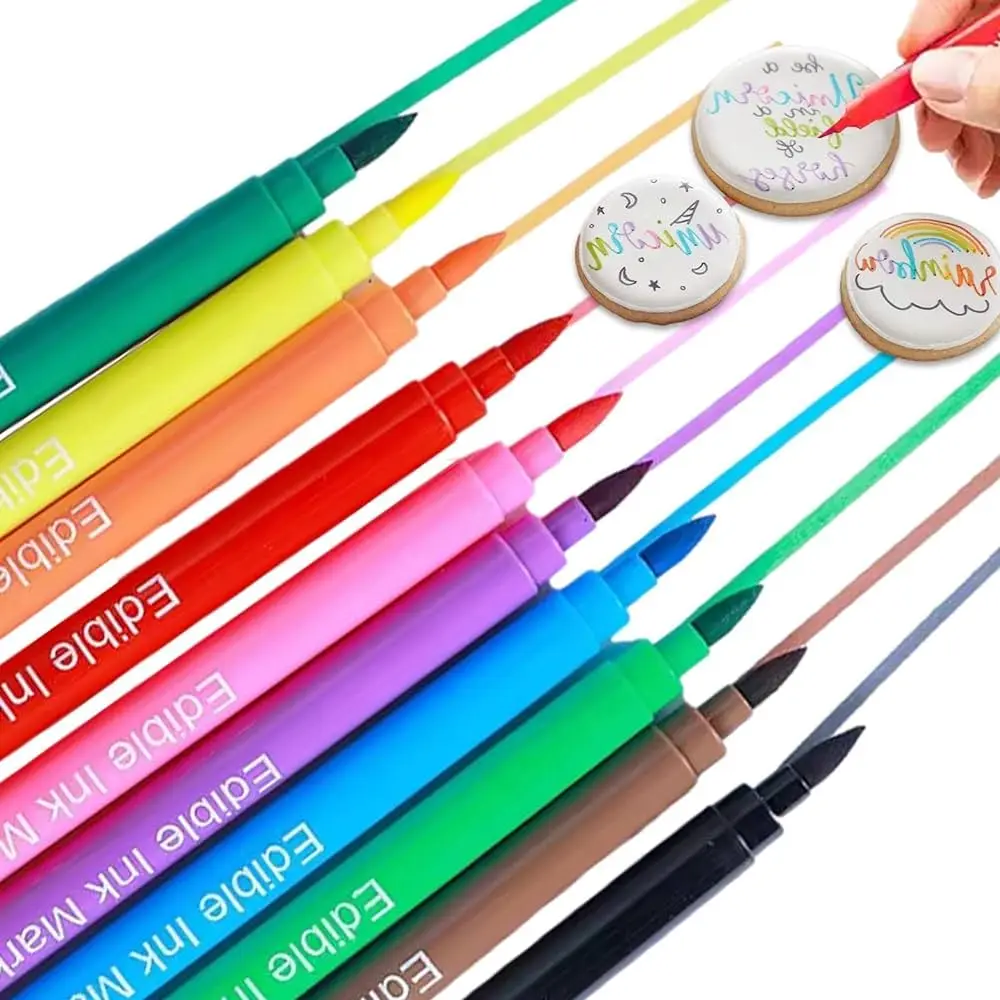Edible Markers for Cookie Decorating - Food Coloring Pens