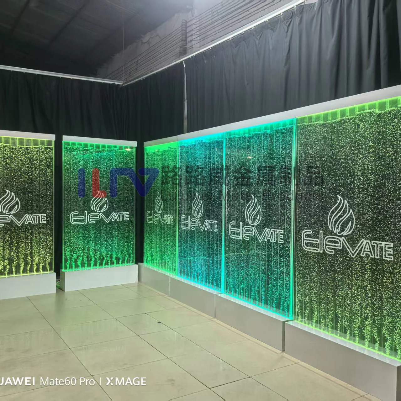 New Design Room Divider - Water Curtain Fountain Acrylic Bubble Wall ...