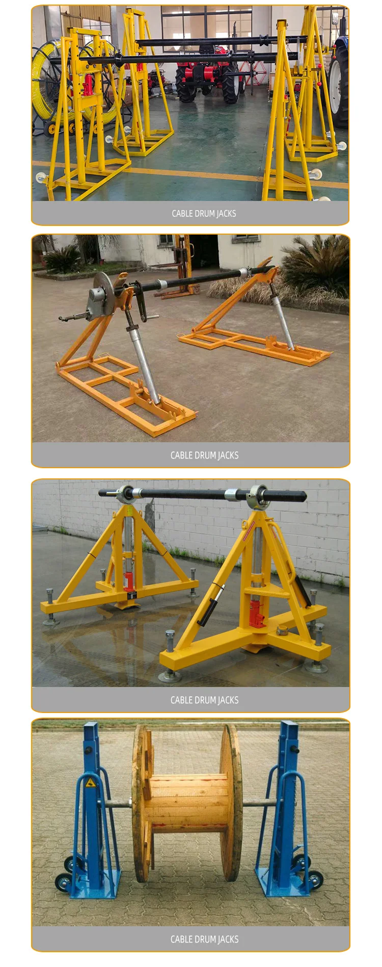 Cable Drum Lifting Jacks Including Hydraulic,Screw-type And Jack Towers ...