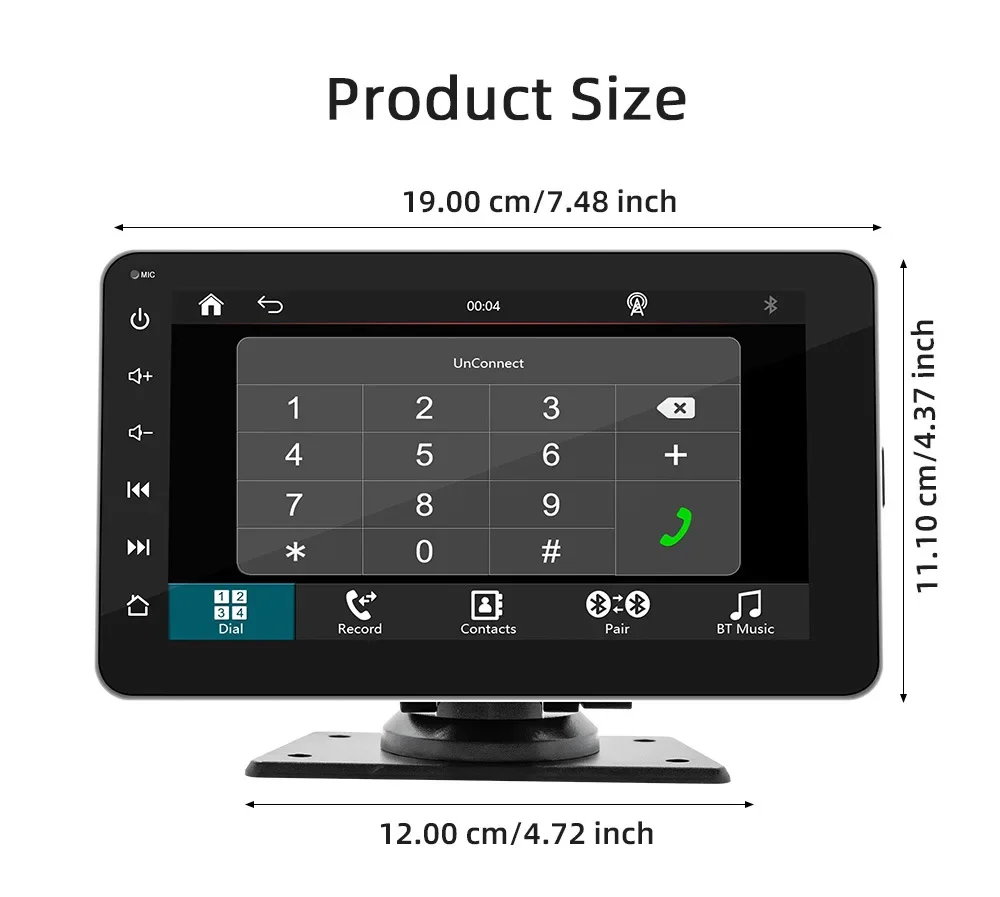 Universal 7 Inch Radio Multimedia Carplay Android Auto Wireless Car ...