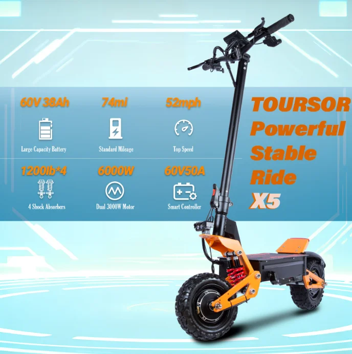X5 1200w Motor Scooter - High Performance & Low Price