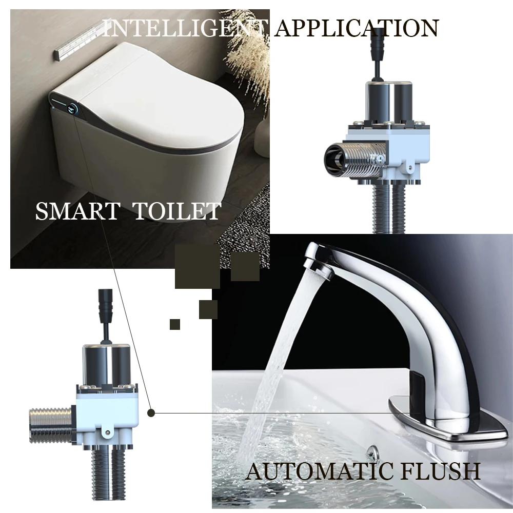 Transl Dc6v Latching Solenoid Valve Kitchen Bathroom Flush Valves Water ...
