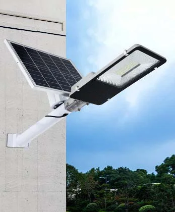 Split Type Solar Street Lights All In Two Street Light With Solar Panel ...