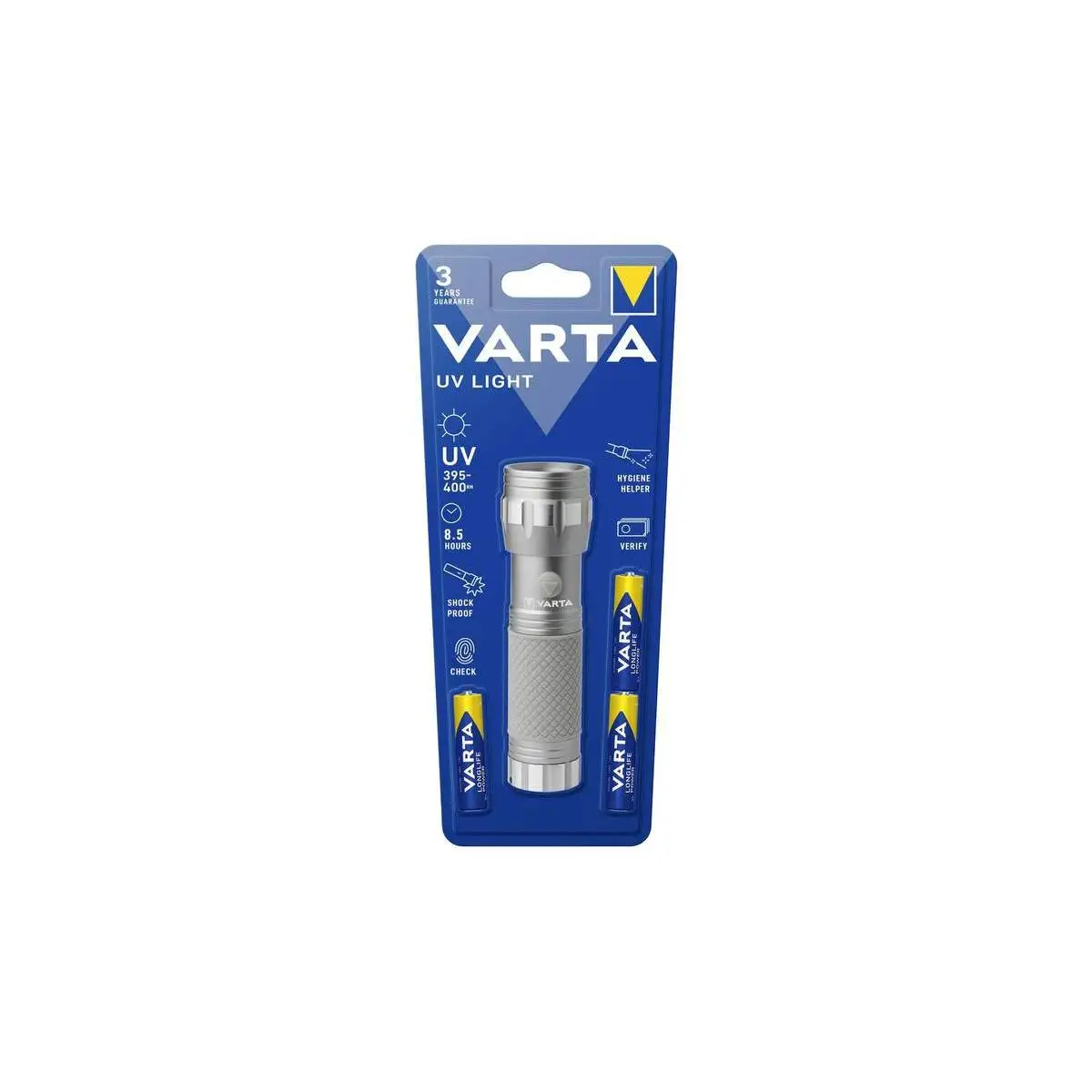 Varta UV LED Torch Battery-Powered 68g #4008496036080 Aluminum Alloy ...