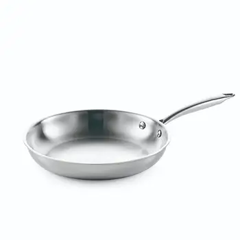 Factory Thickened 3 Layers Stainless Steel Frying Pan With Lid Non ...