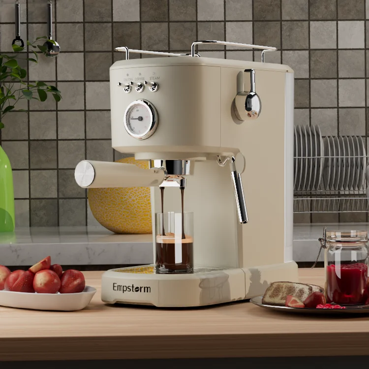 20bar Powerful Pressure Pump Semi-automatic Coffee Maker Manual ...