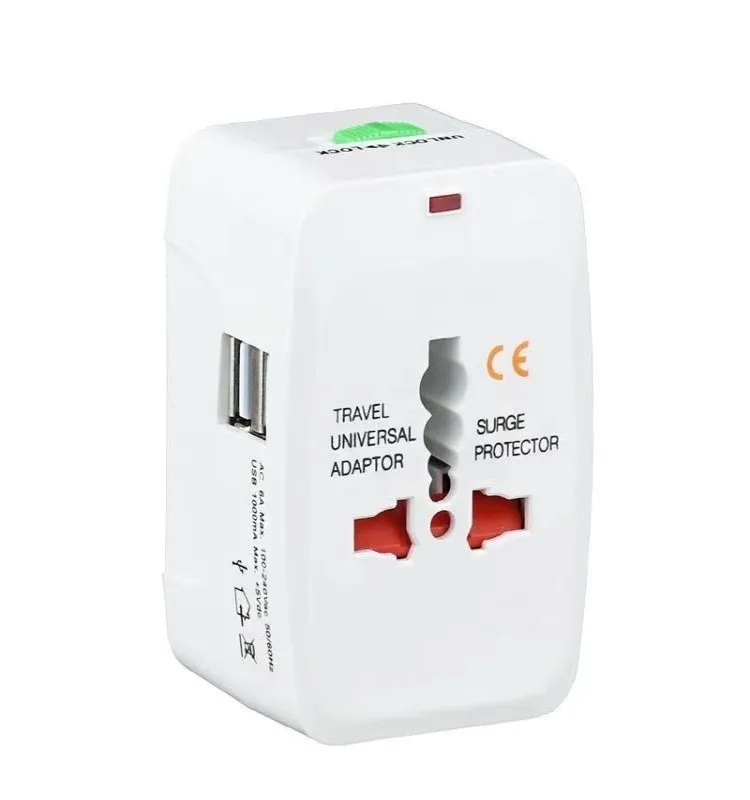 Universal International Plug Wall Adapter Usb Port World Travel Ac ...