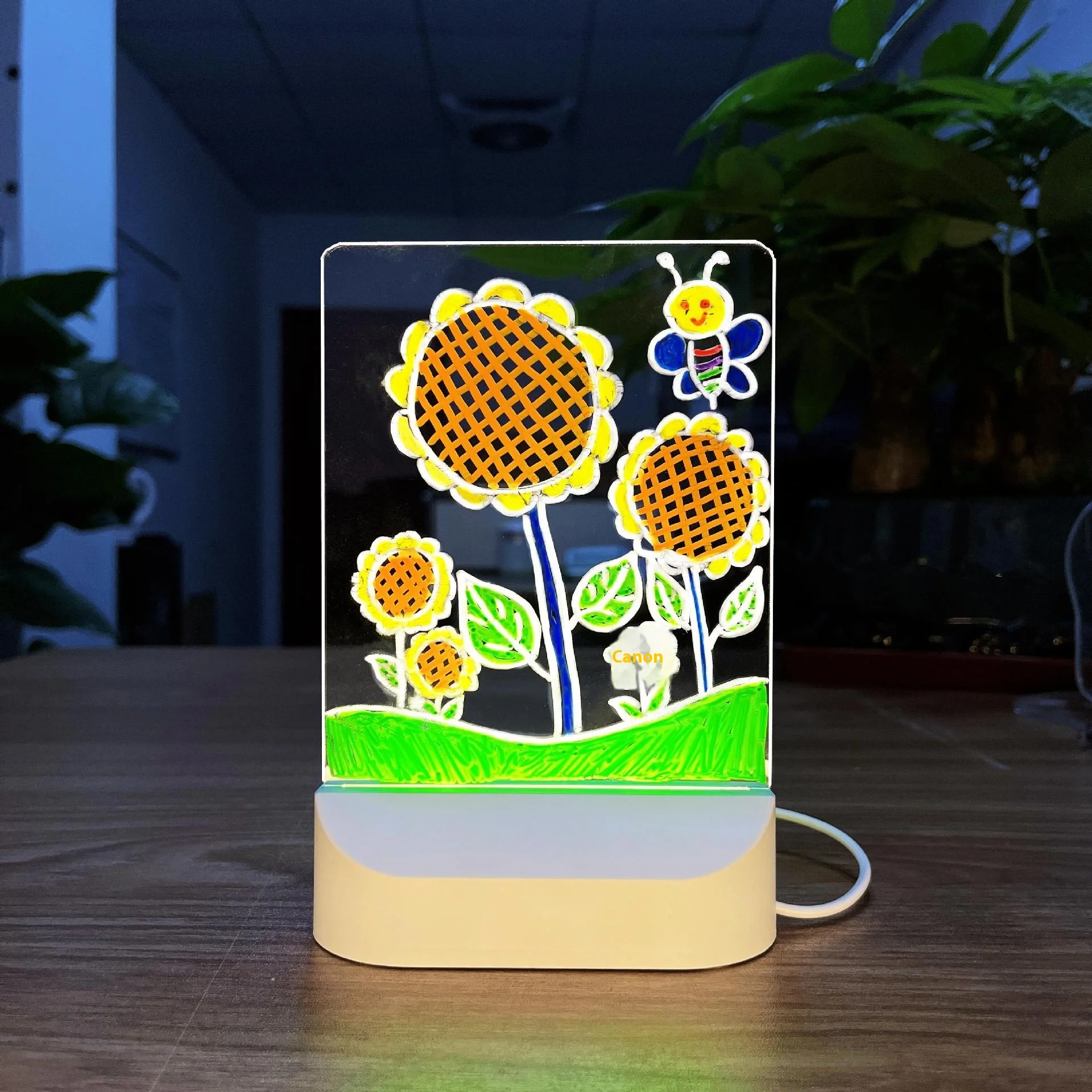 Modern Led Luminous Board For Kids Fluorescent Transparent Diy Hand ...