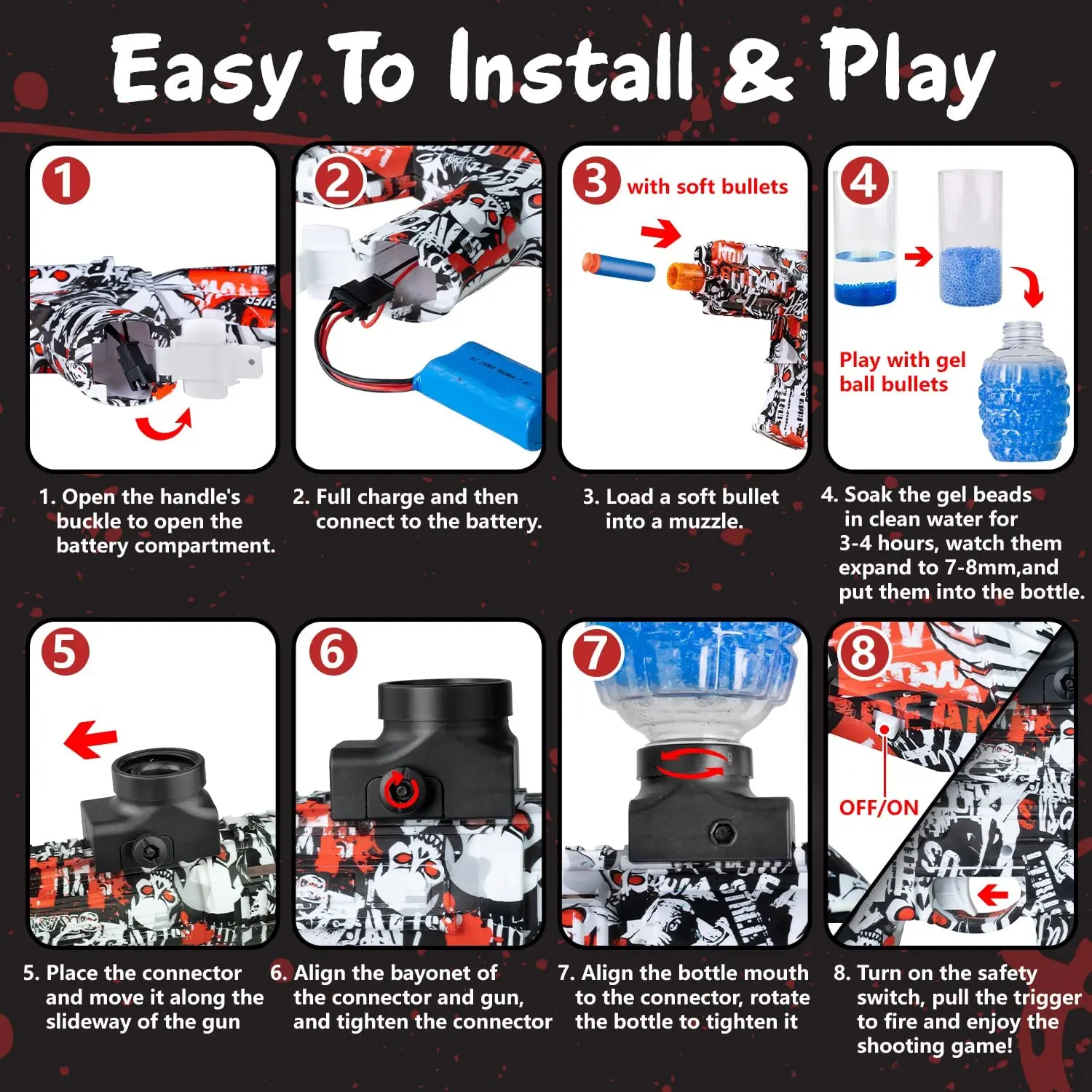 Best Selling Wholesale M416 P90 Splatrball Gelblaster Gun Gell Electric ...