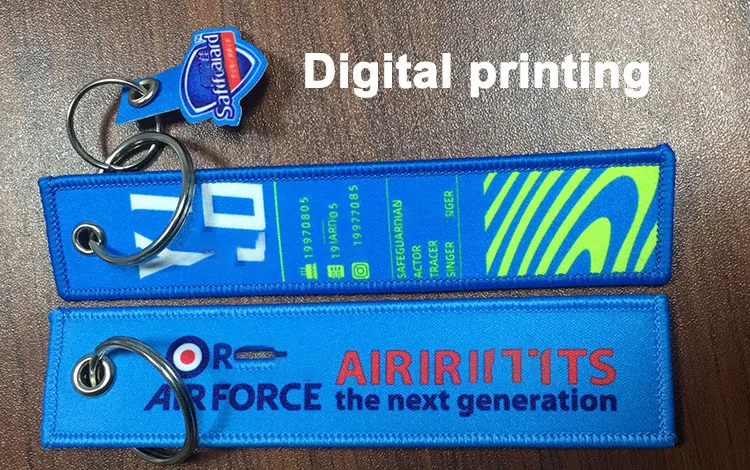 Custom Flight Jet Tag Anime Personalized Embroidery Key Chain