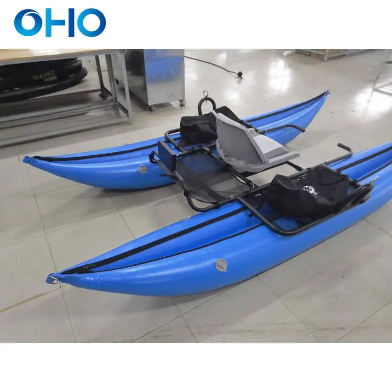 Inflatable Fishing Boat Float Tube With Paddles For Rowing Rafting ...