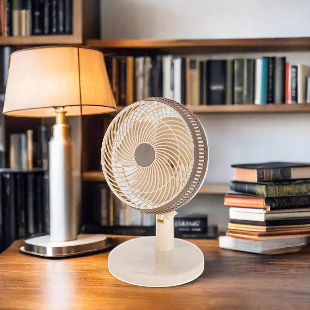 Oscillating Low Noise Mute Energy Saving Desk Cooling Fan Plastic Body ...
