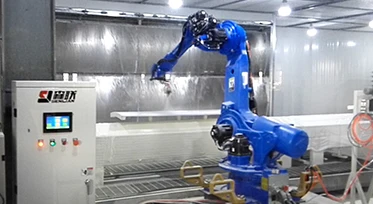 360 Degree Automatic Paint Spraying Machine Robot For Wood Furniture ...