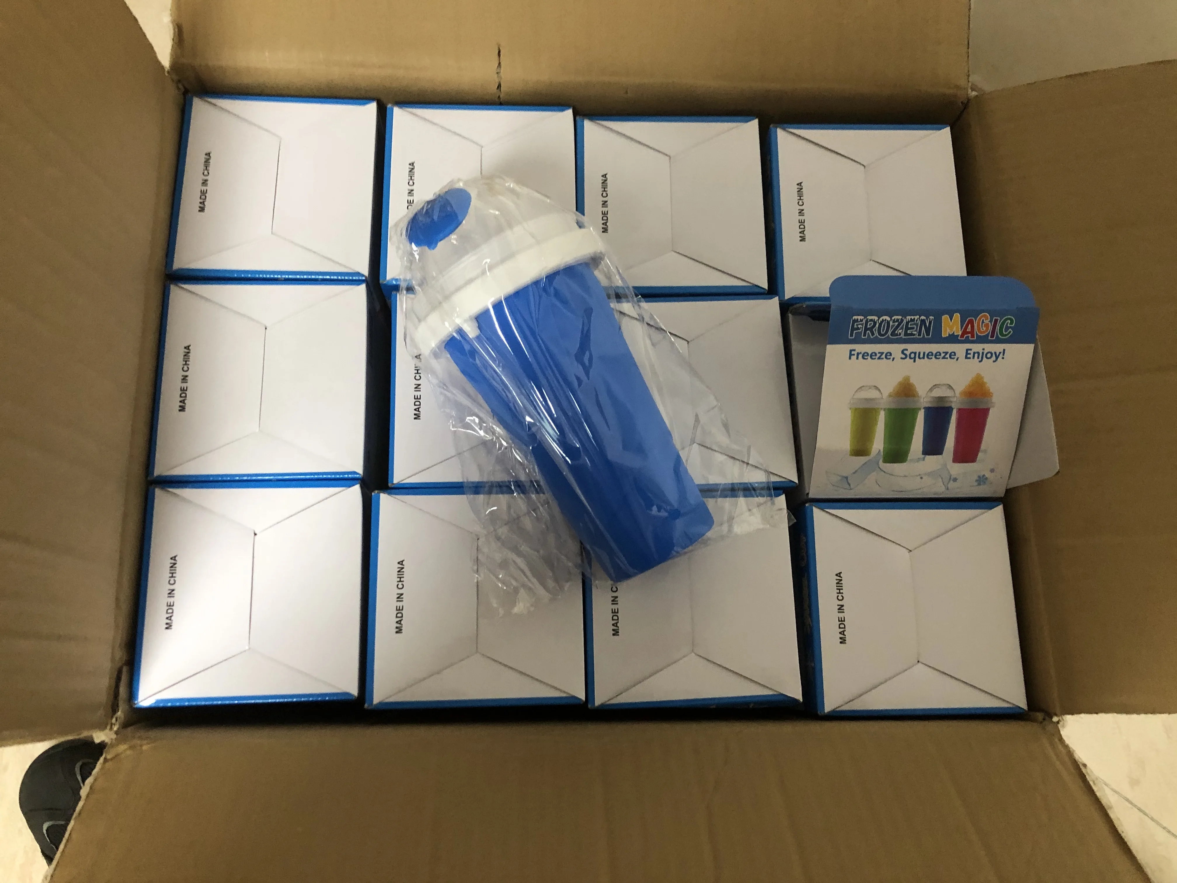 Homemade Milk Shake Maker Cooling Cup Squee Diy It Slushy Cup Magic ...