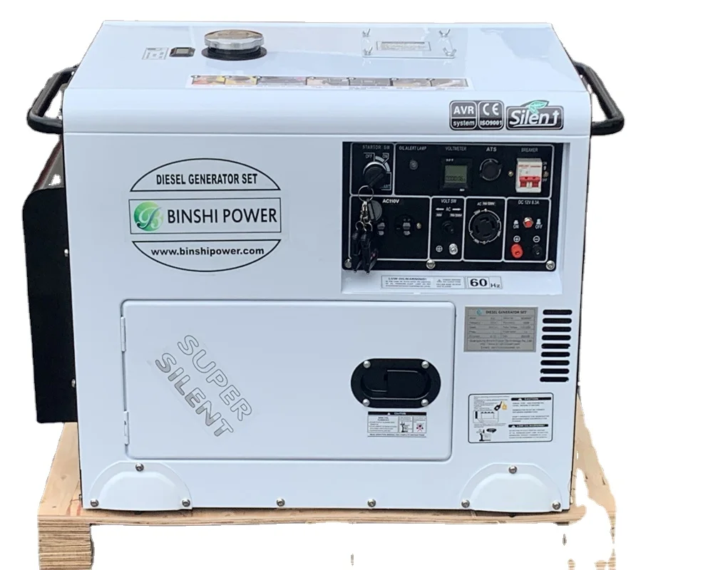 Small 8kva 220v Single Phase Diesel Generator Set Power Alternator Home ...