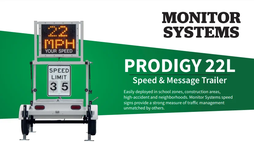 Solar Tech Movable Solar Powered Radar Speed Sign with Trailer