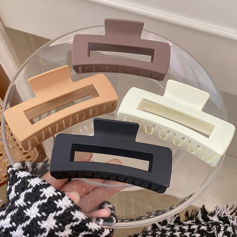 Fashion Simple Extra Large Matte13.5cm Shark Claw Clips Haarklammer ...