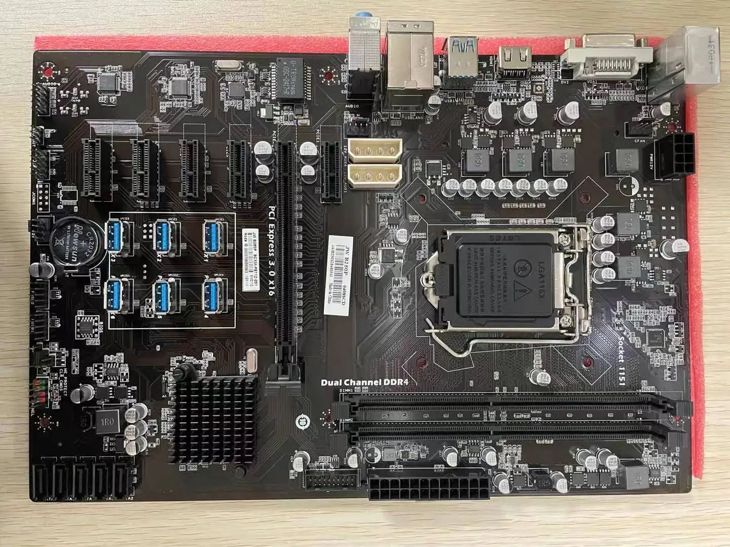 Stock Wholesale Jw B250 Expert Motherboard Support 12 Gpu Graphics Card ...