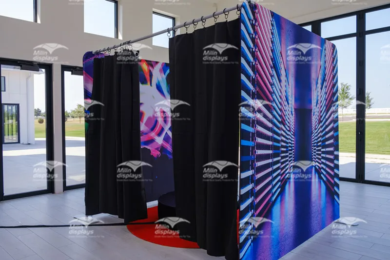 2023 New Arrival 8ft Walk in Booth Photo Booth Backdrop