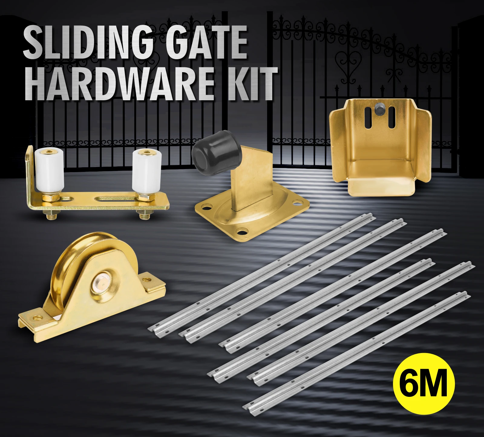 Galvanized U V Groove Roller Track Gate Track Rails Sliding Gate Track ...