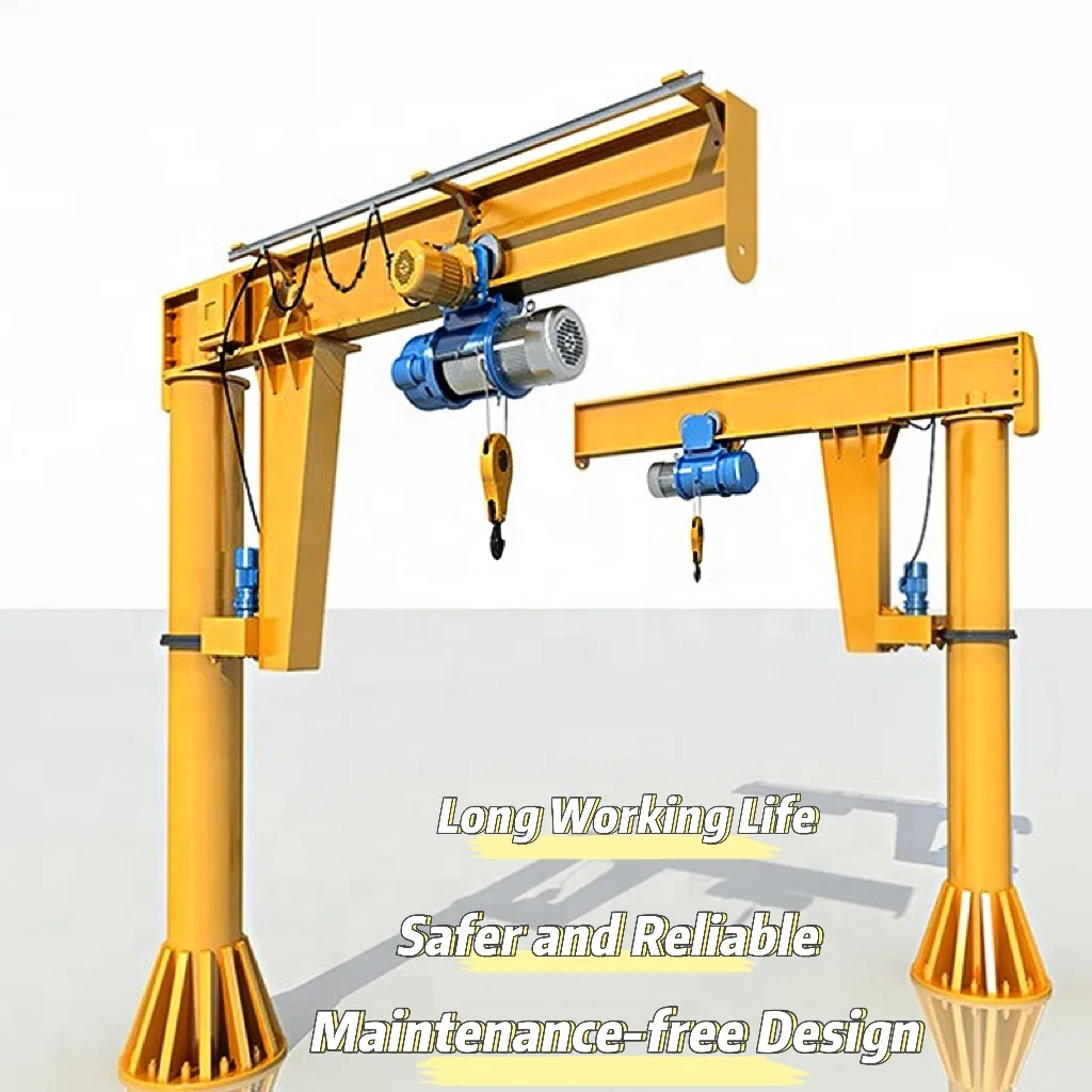 360 Degree Small Column Cantilever Portable 0.5ton 1 Ton 2ton 3ton Jib Crane for Sale Workshop ...