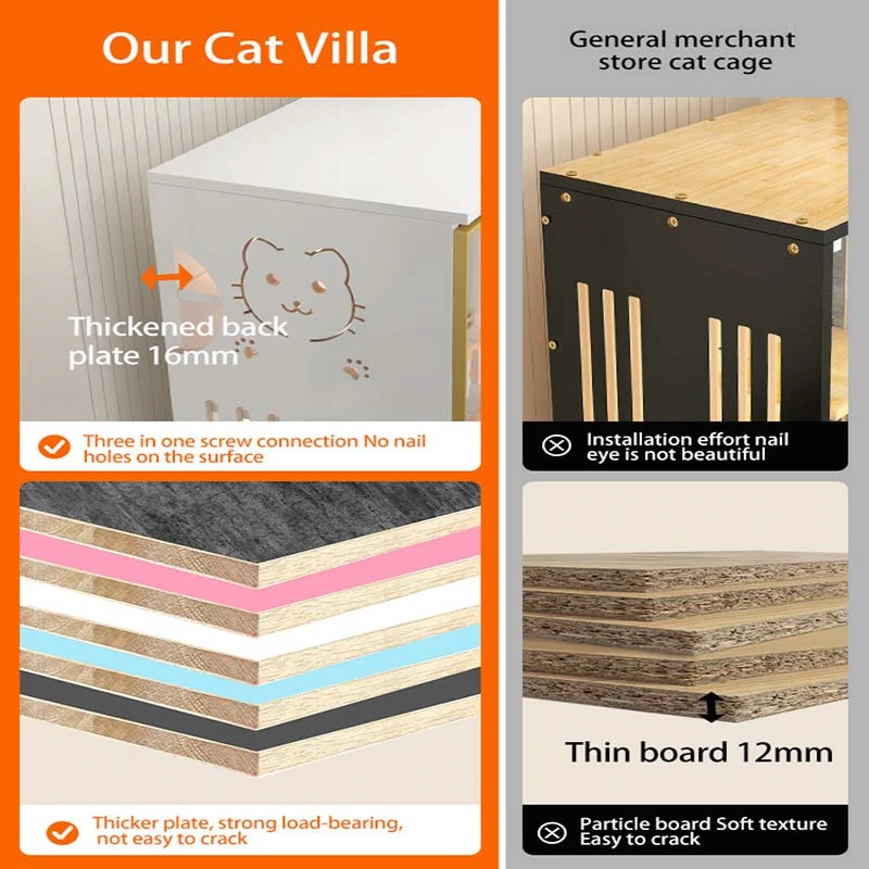 Custom Indoor Luxury Wooden Cat Furniture Breeding Luxury Cat House ...