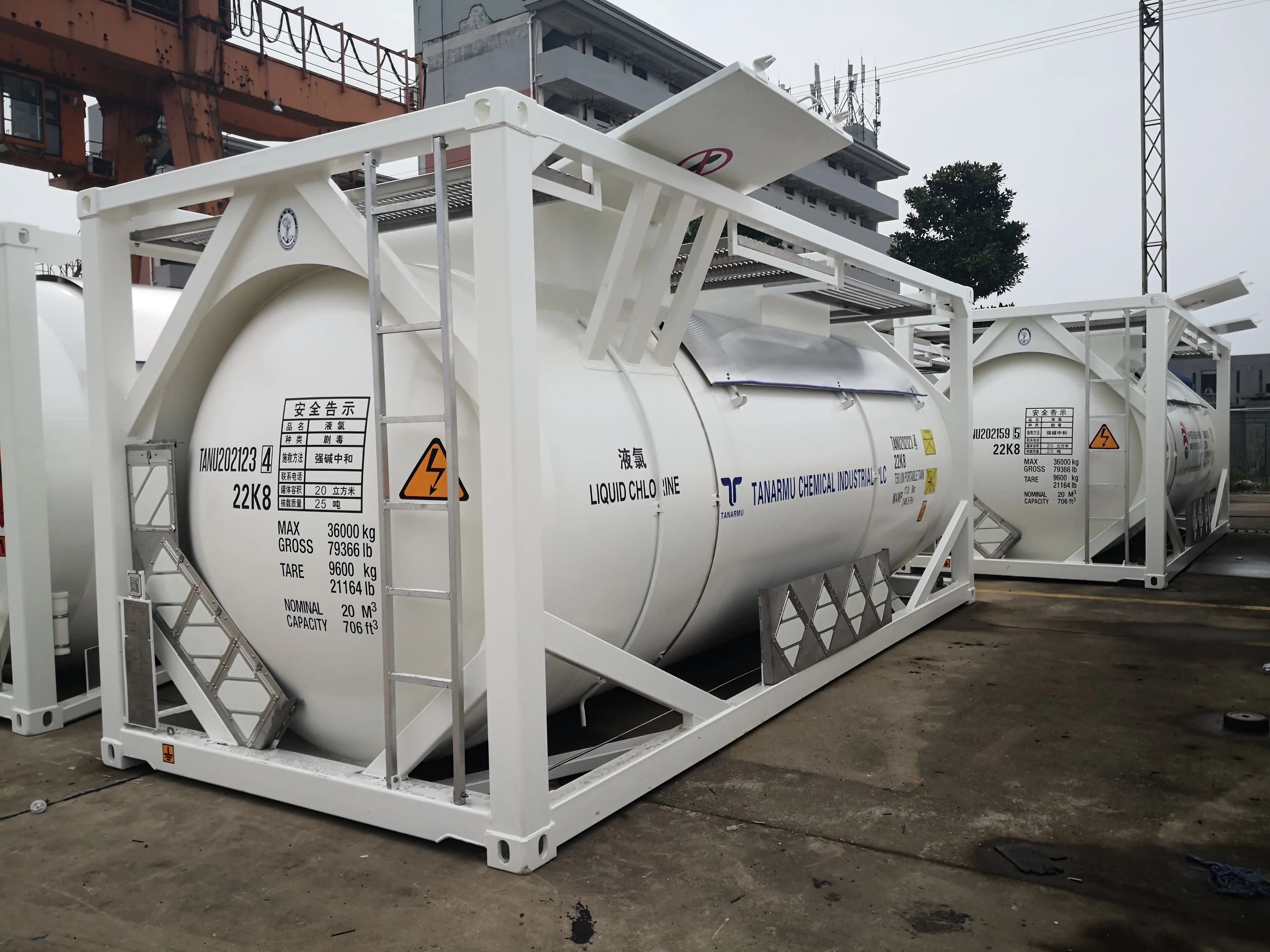 Standard 20ft Liquid Chlorine Storage Transport Tank Iso T50 Tank ...