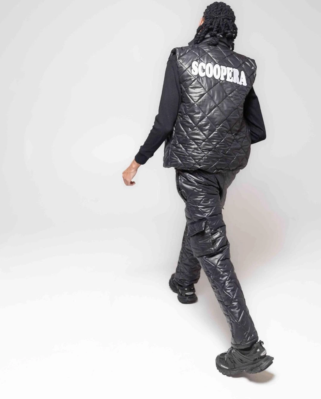 Custom Men Unisex Setting Powder Puffers Puffer Pants And Jacket Winter ...