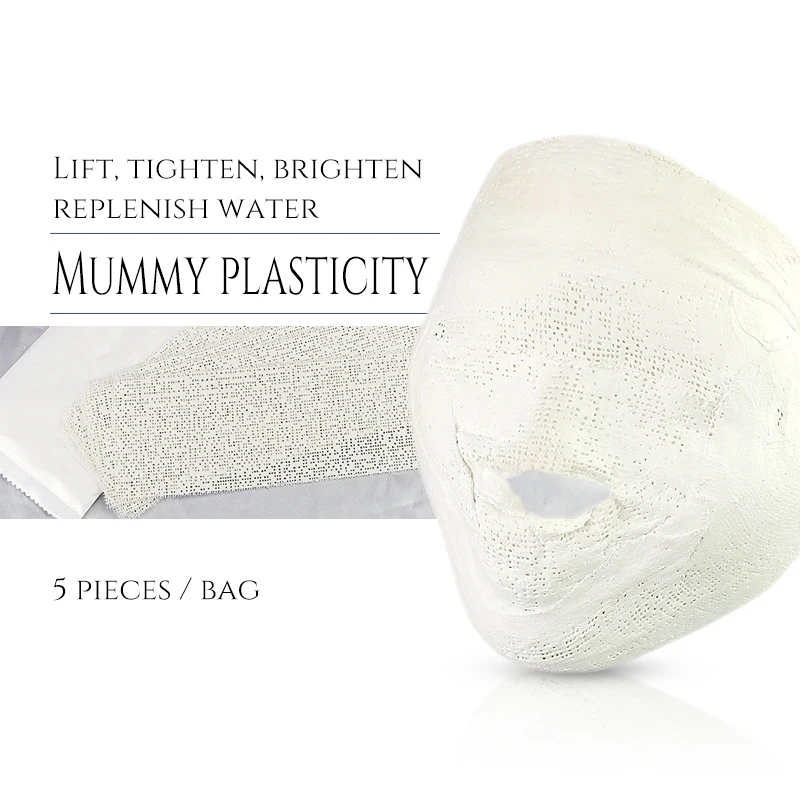 Oem Odm Private Label Mummy Mask Beauty Spa Use Gypsum Plaster Mask 3d V Shape Lifting Slim Face ...