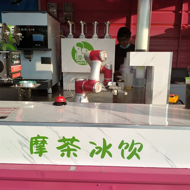 Fully Automatic Drink Mini Vending Machine Payload 3kg Robotic Arm Boba ...