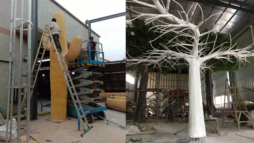 Fake Coconut Palm Plants - Natural Touch for Outdoor Decor