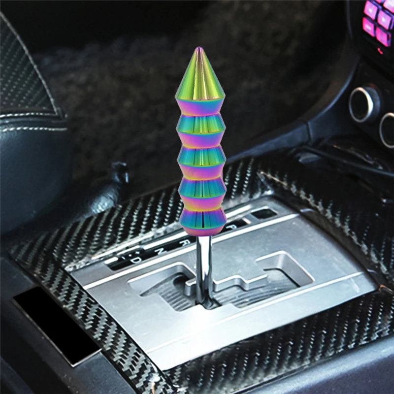 JDM Universal Bamboo Spike Aluminum Manual Racing Gear Stick Shift Knob ...