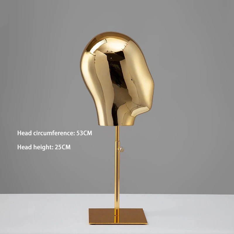 Luxury Plate Female Male Manikin Head Chrome Silver Gold Head Mannequin ...