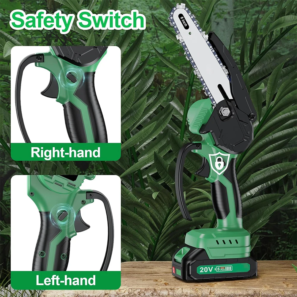 Rechargeable Mini Chain Saw Battery Powered Portable Handheld Small ...