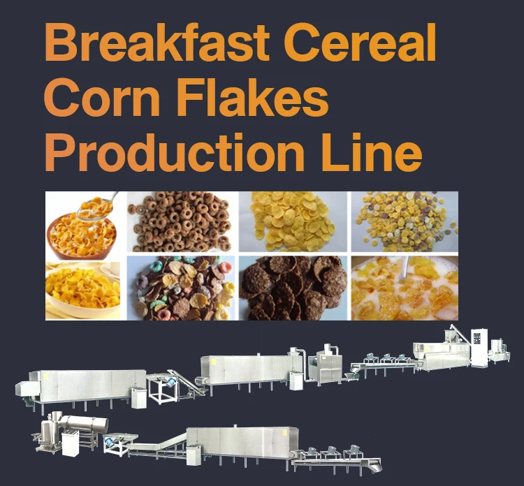 Corn Flakes Processing Line /corn Flakes Machine Automatique/corn ...