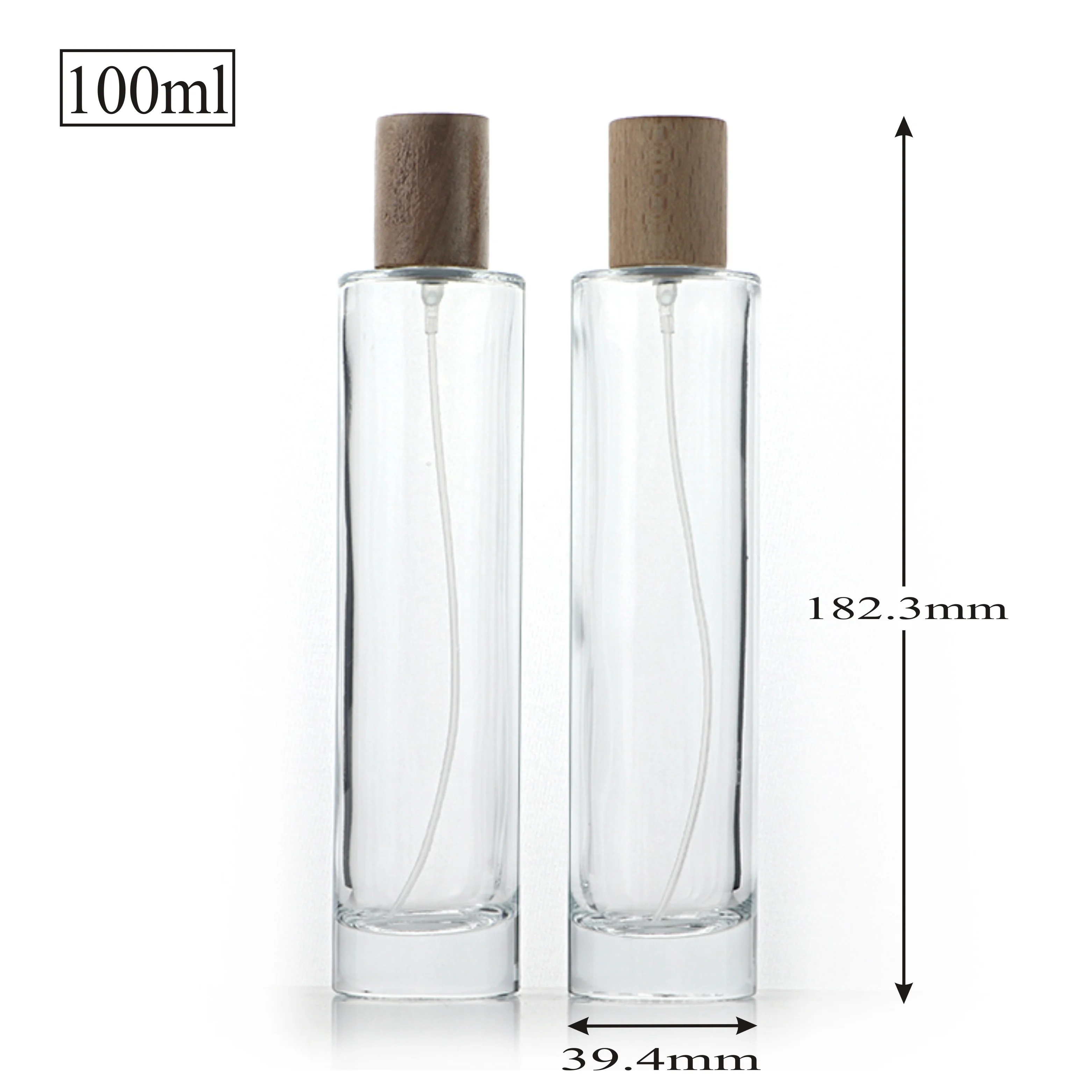 Luxury Cylinder Parfum Botol Long and Thin Perfume Bottle 100ml Empty ...