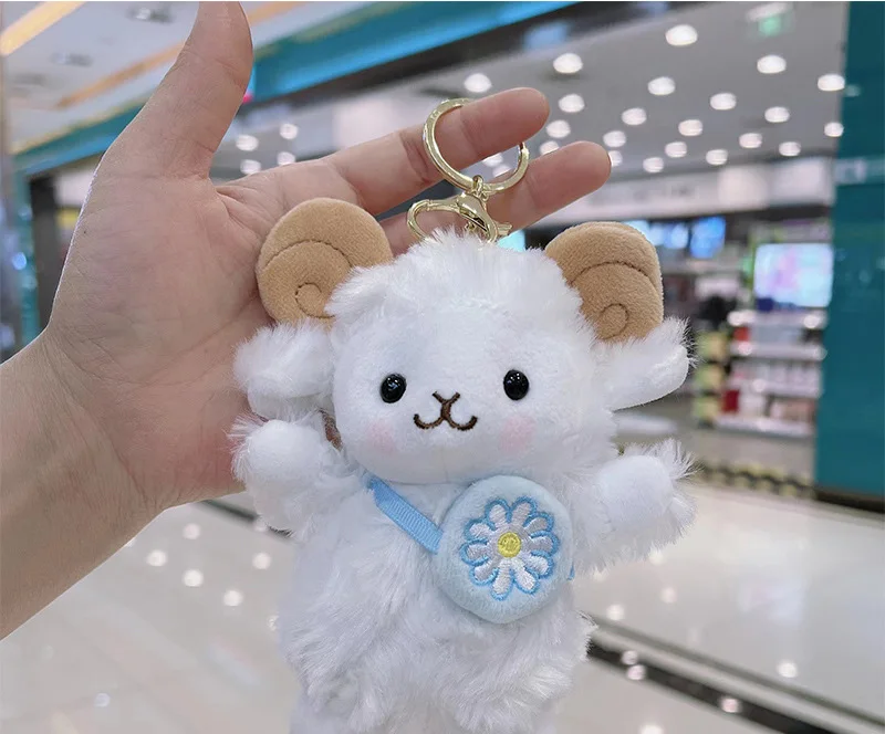 Cute Shark Cat Fried Plush Keychains Toys Doll Stuffed Animal Toys Bag ...