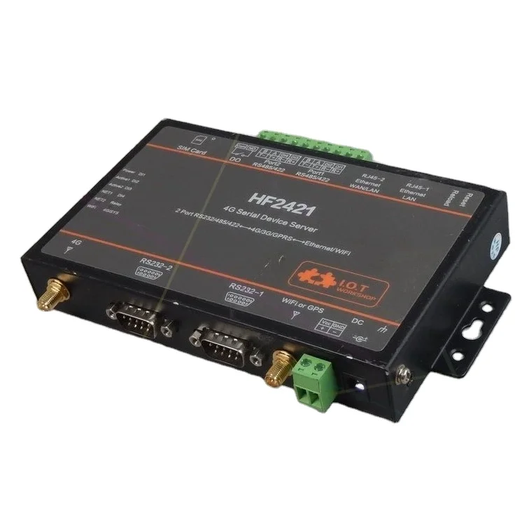 HF2421 4G GNSS Serial Device Server RS232 RS485 RS422 to Ethernet 3G ...