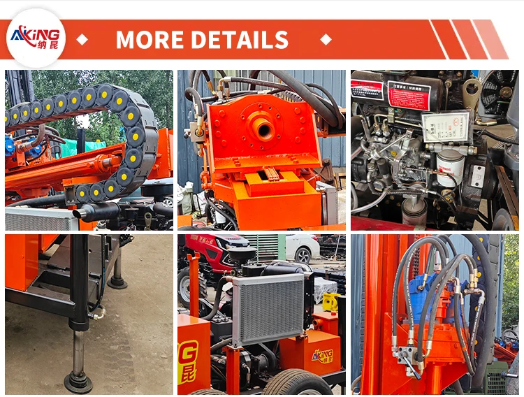 230 Meters Depth Diesel Engine Drilling Rig for Water Wells