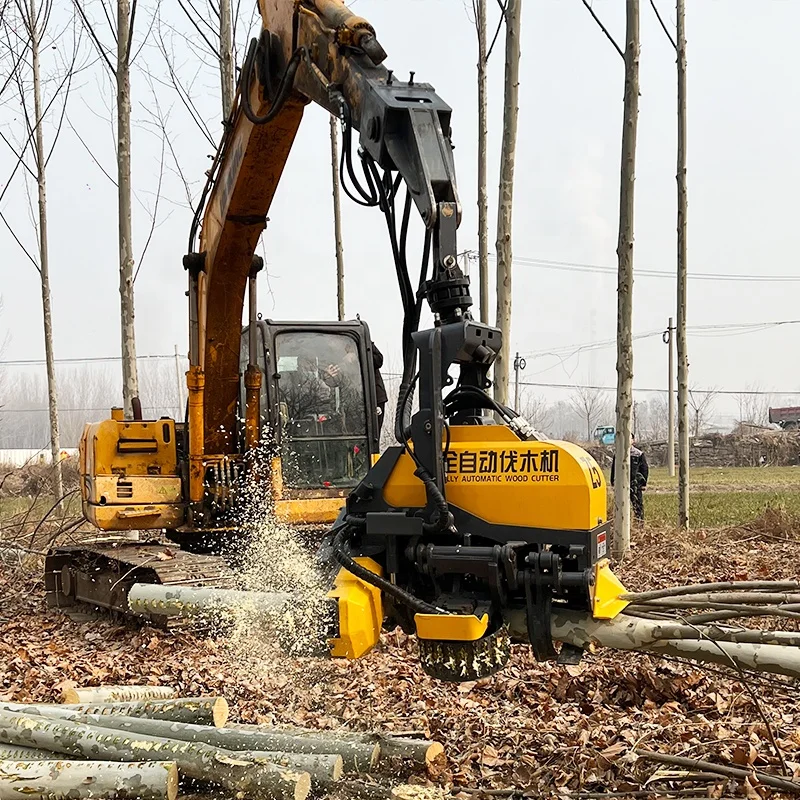 Automatic Logging Hydraulic Forestry Tree Cutting Machine Log Excavator ...