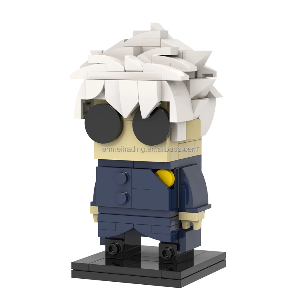 Anime Jujutsu Kaisen Brickheadz Gojo Satoru Moc Brick Sets Diy Building ...