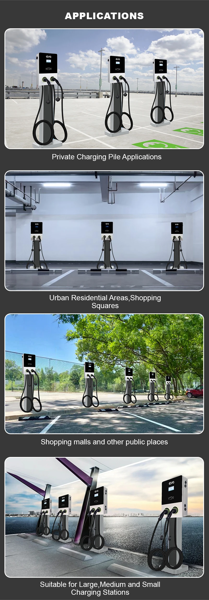 Wall-mounted Ocpp Ev Charger Type 2 7kw 22kw 44kw Wallbox