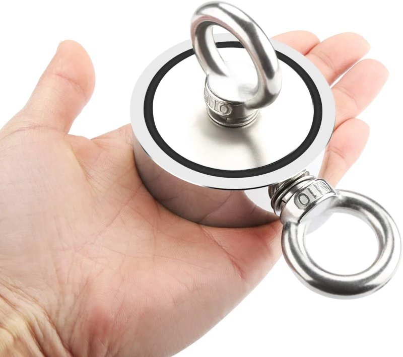 Round Block Cast Alnico 5/8 Pot Magnet Red Color Coated For Sale With ...