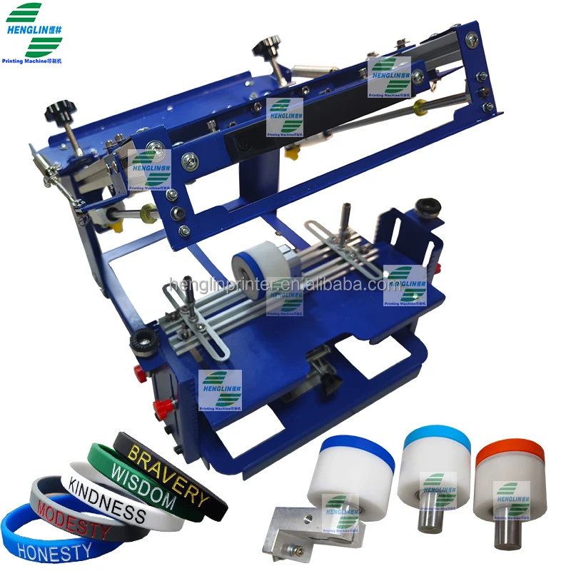 Rubber Silicone Bracelet Manual Screen Printing Machine