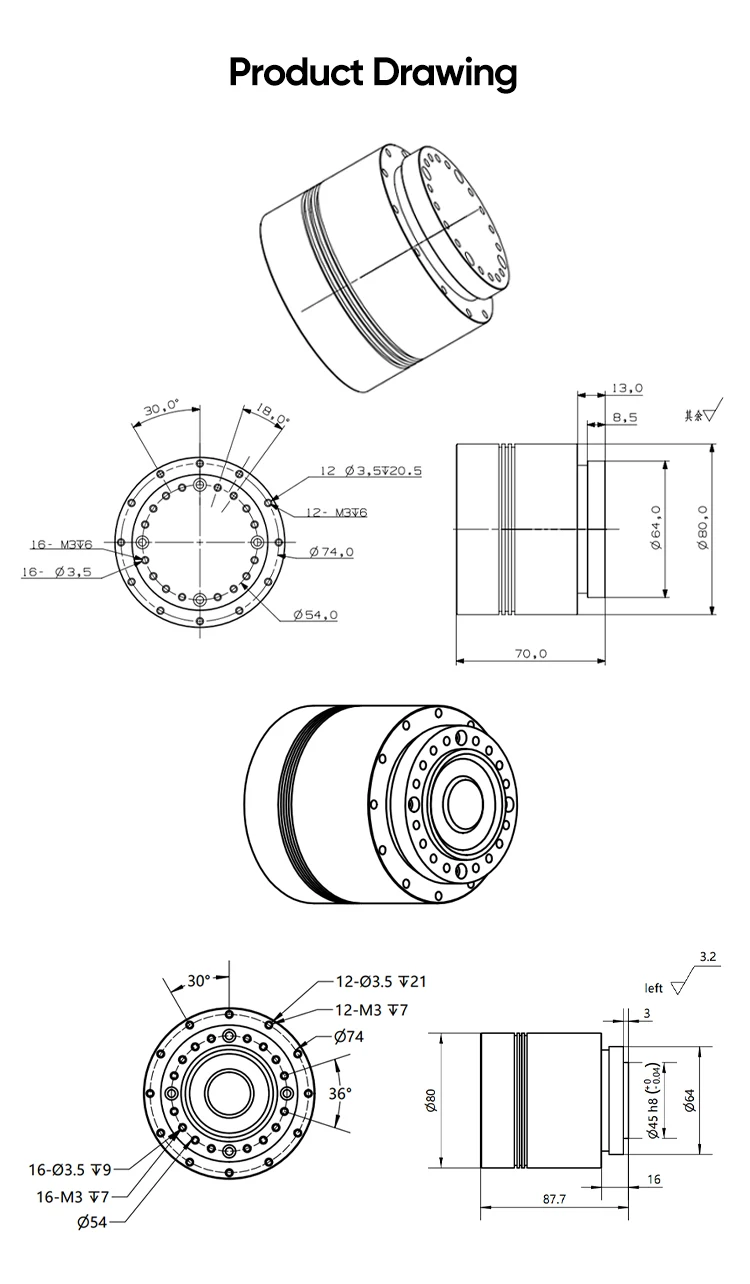 Robotic Exoskeleton Robot Joint Motor Actuator Direct Drive Joint Motor ...